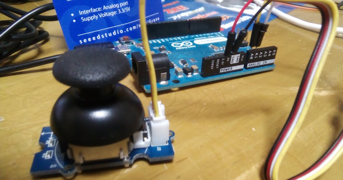 へんじんのおわすれたいさく: Arduino JoyStick Libraryで自作コントローラを作ろう：ジョイスティックを動かす