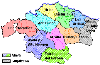 Conciencia Nacional Bizkaina: Las comarcas de Bizkaia.