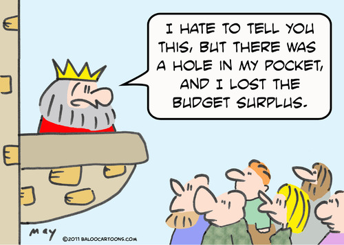 BALOO'S CARTOON BLOG: Budget Surplus cartoon