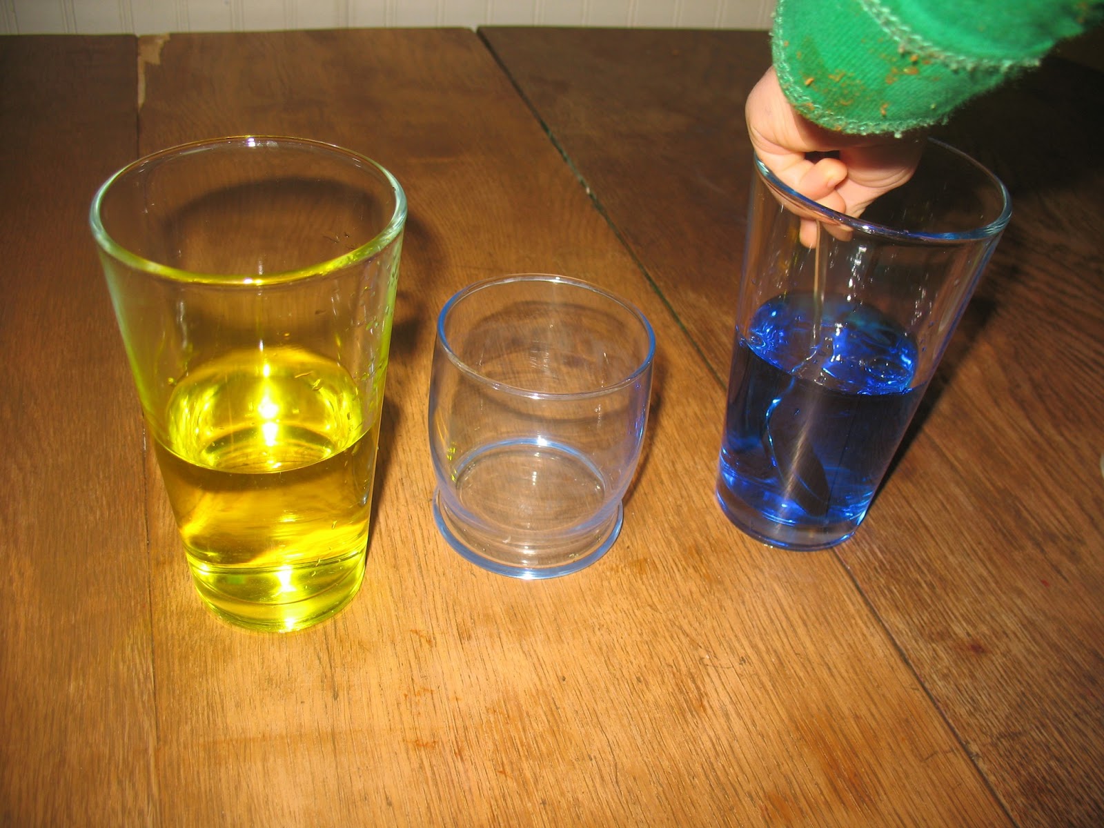 Practically Homemade: Coloured Water Experiment