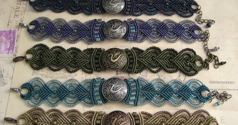 Knot Just Macrame by Sherri Stokey: Colorful Dragon Bracelets in Micro ...