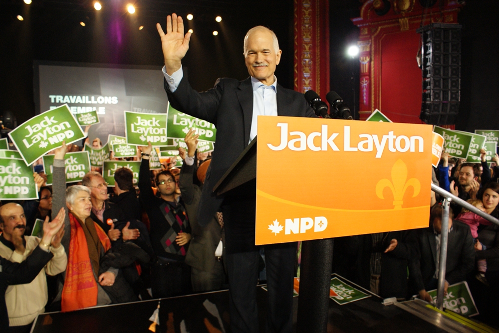 Robin Edgar: Jack Layton NDP Rally In Montreal Saturday April 23 2011