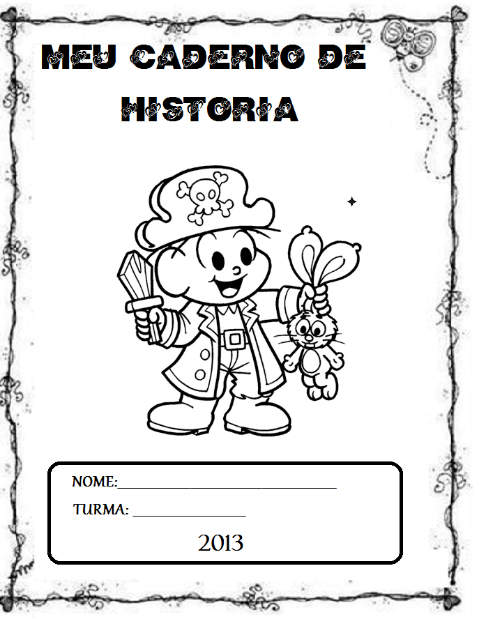 Educar X: Capas para caderno de história