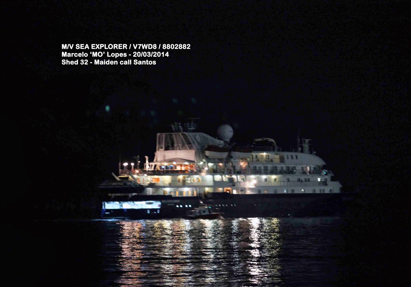 Santos Shiplovers: M/V Sea Explorer / V7WD8 -Turnaround da primeira ...