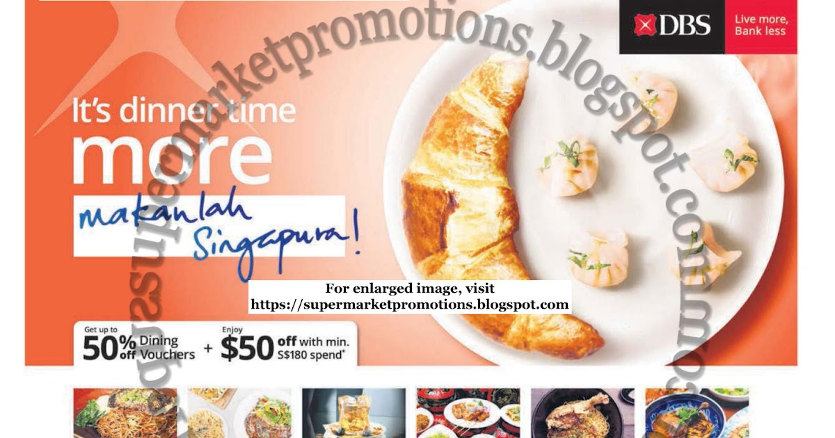 DBS Dining Deals 01 August 2018 ~ Supermarket Promotions
