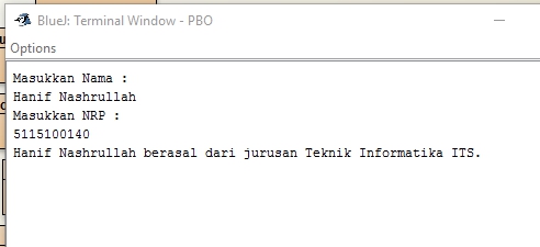 :: Ini Blog ::: Program Java Mencari Asal Jurusan Mahasiswa ITS