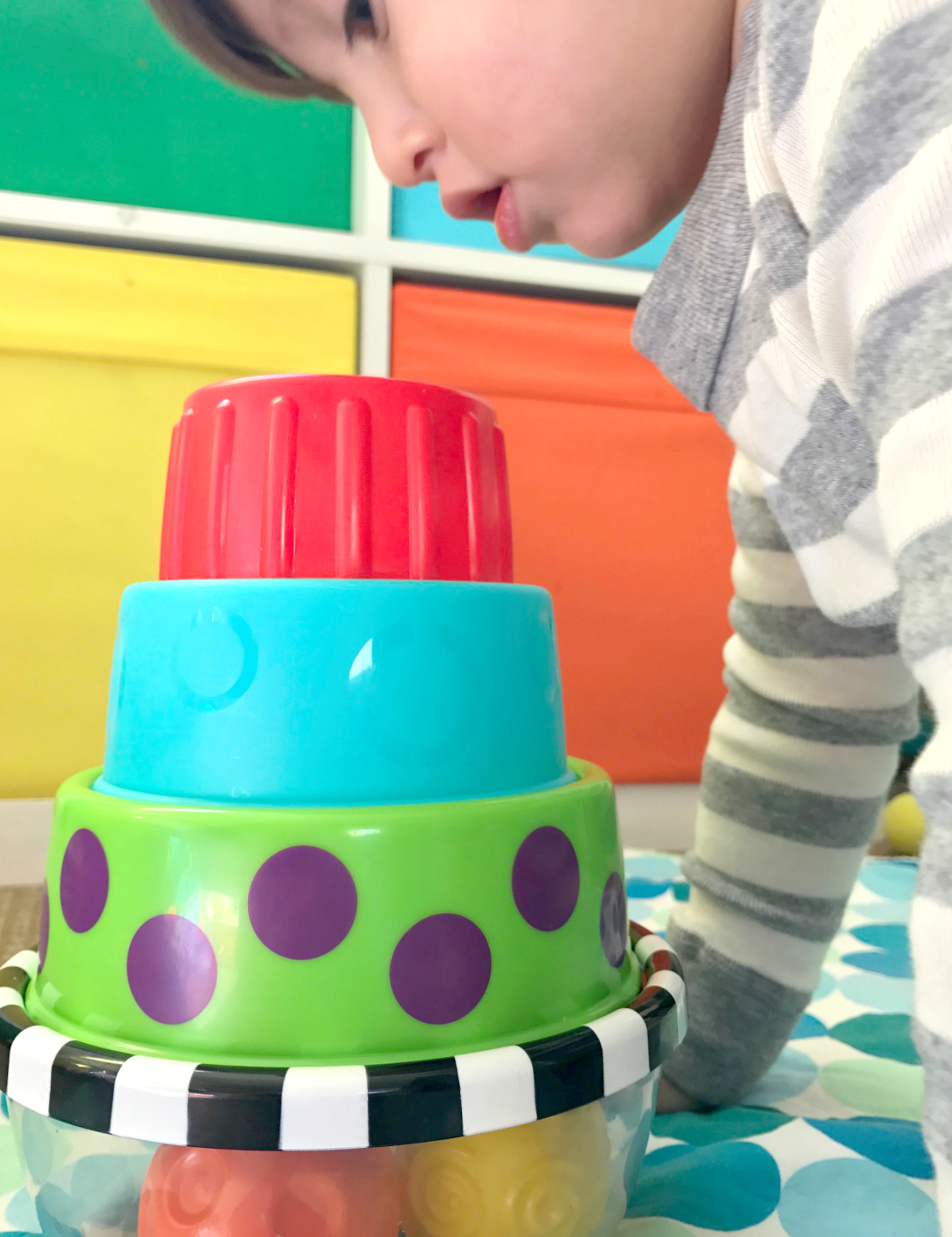 Sassy Stack 'n Dunk Toy {Giveaway} | Happy Mess MOMents