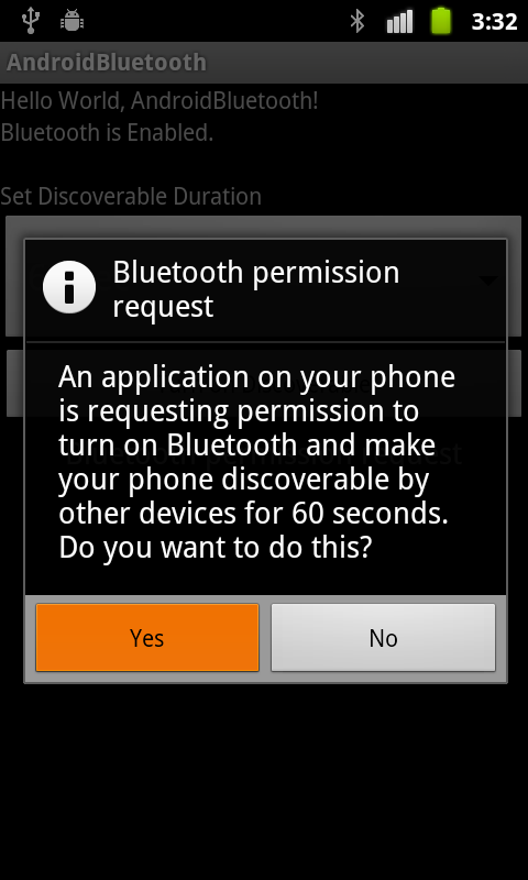 Android-er: Start Bluetooth Discoverable and register BroadcastReceiver ...