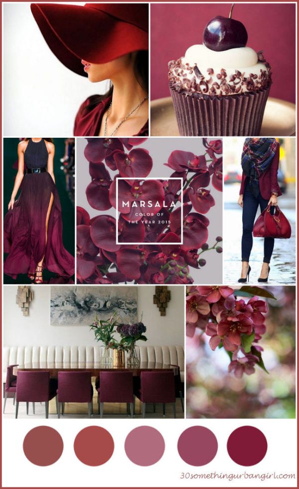 Marsala Color Palettes - Decorate