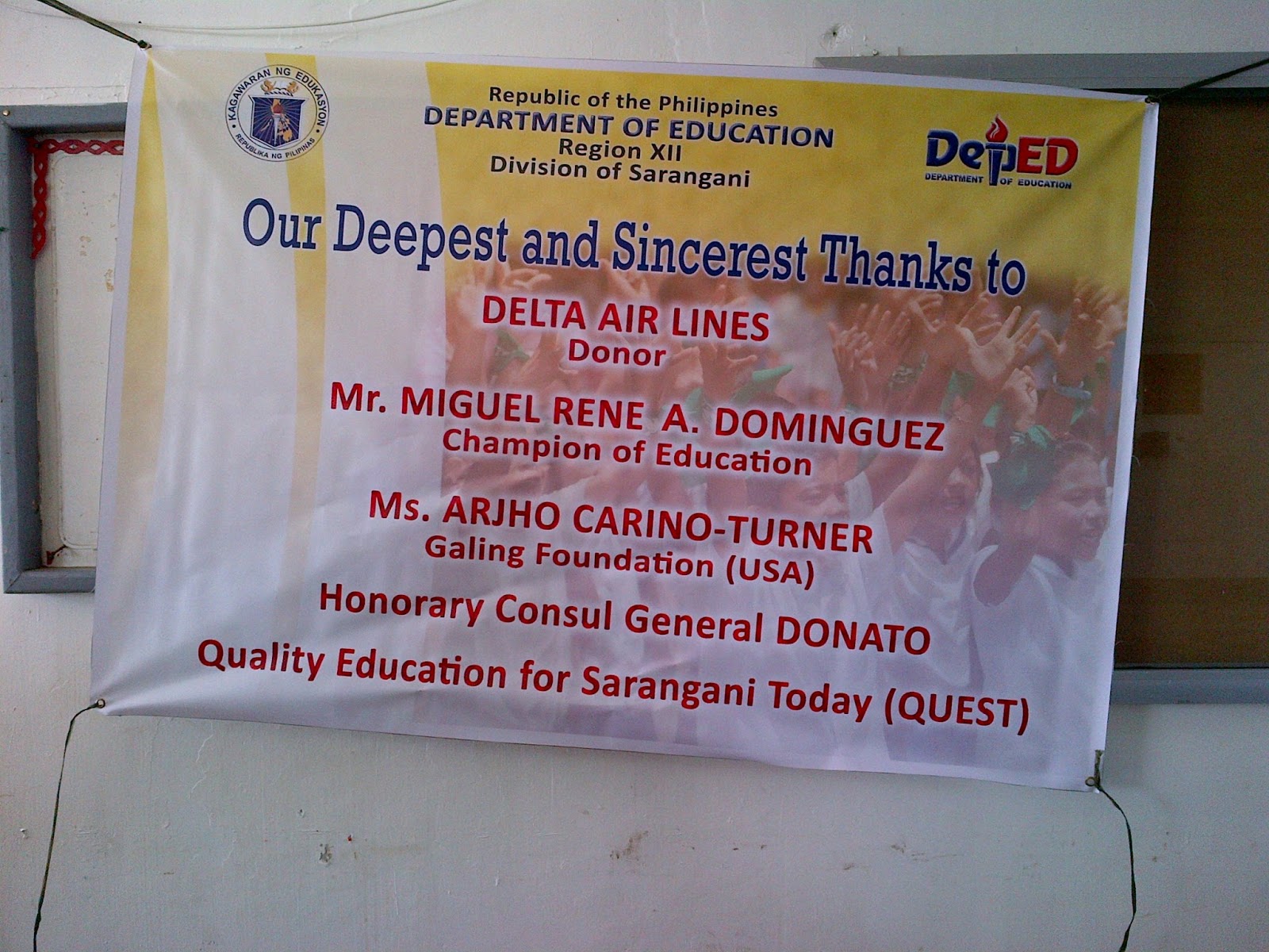 Galing Foundation, Inc. Mindanao Outreach: Delta Air Lines Amenity Kits ...