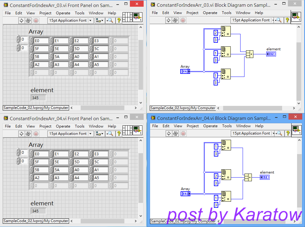 LabVIEW 的深入研究: [原創] Consider constants for index array...
