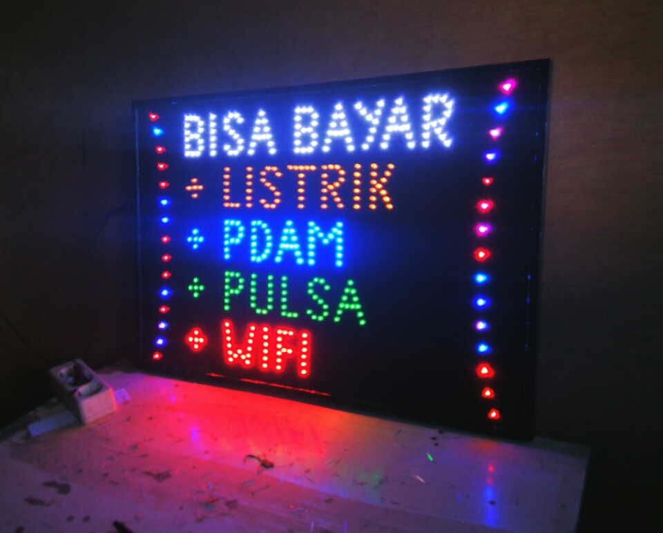 Jual berbagai macam Tulisan dan Gambar Lampu Led / Led Sign Grosir dan ...