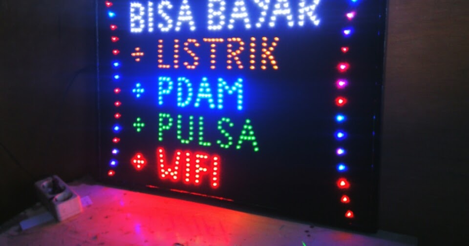 Jual berbagai macam Tulisan dan Gambar Lampu Led / Led Sign Grosir dan ...