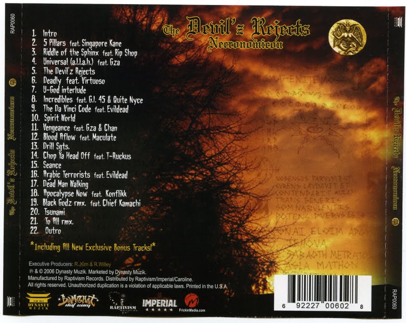 The Devil'z Rejects (Jus Allah & Bomshot) - Necronomicon (Limited ...