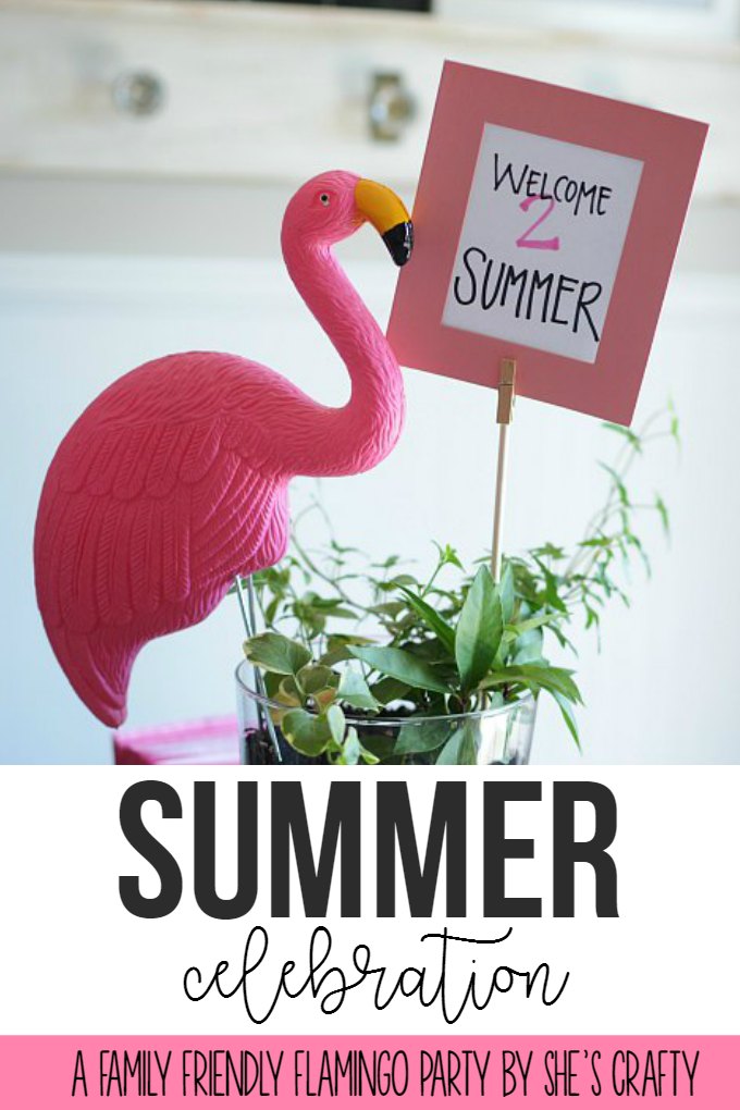 She's Crafty: Summer celebration: Family Friendly Flamingo Party