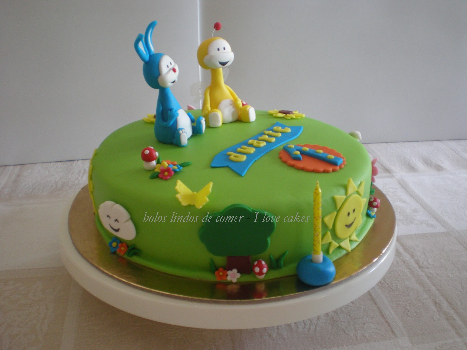 Bolos lindos de comer: Bolo Uki e coelho / Uki and rabbit cake