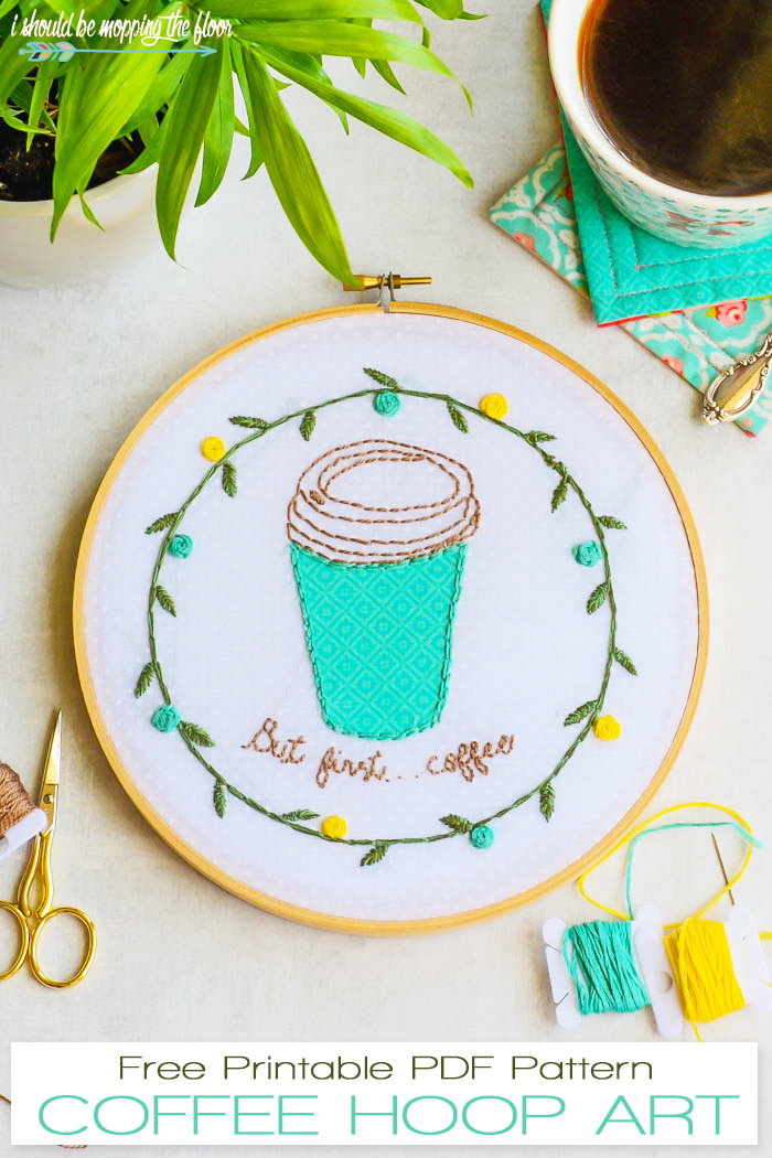 Free Hoop Art Coffee Design | i should be mopping the floor
