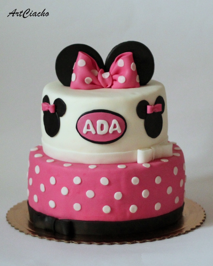 ArtCiacho: Tort Minnie różowy