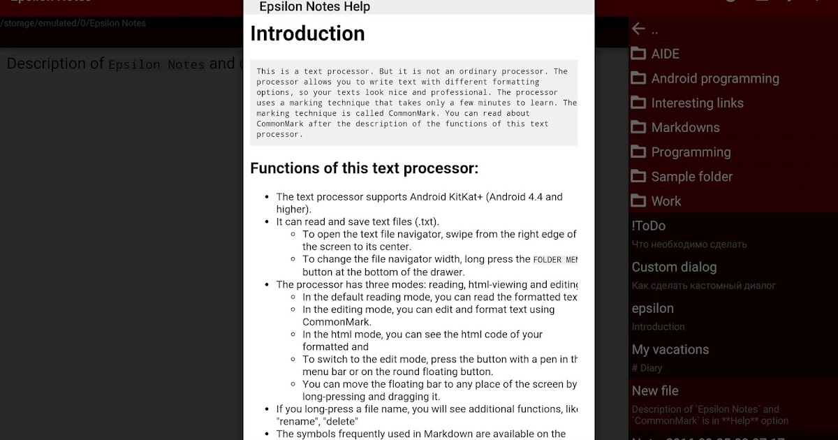Epsilon Notes v.1.0.2