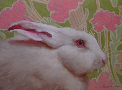 Diane Hoeptner: Pinky the pink eyed white bunny