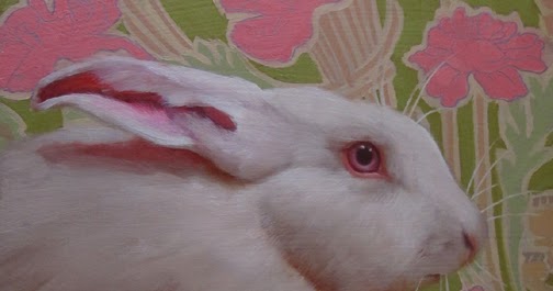 Diane Hoeptner: Pinky the pink eyed white bunny