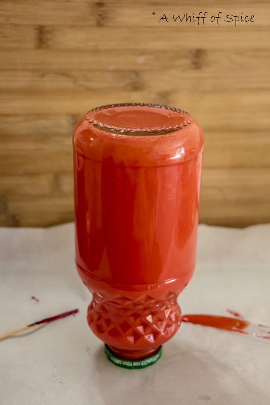 DIY Craft - Painting Mason Jars with Mod Podge and Food Color - Step by ...