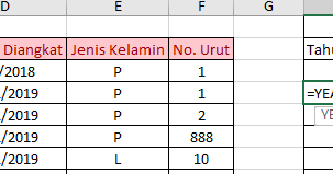 Aplikasi Komputer: Membuat NIP pada Microsoft Excel.