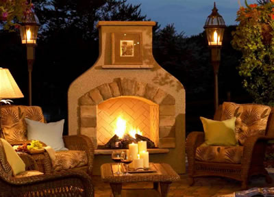 Sherri's Jubilee: Fall = Outdoor Fireplaces and Firepits!