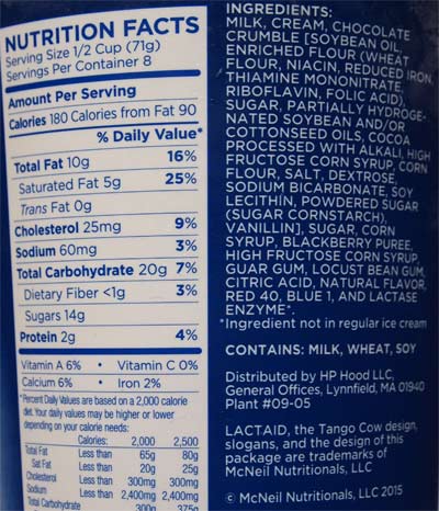 On Second Scoop: Ice Cream Reviews: Lactaid Berry Chocolate Crumble Ice ...