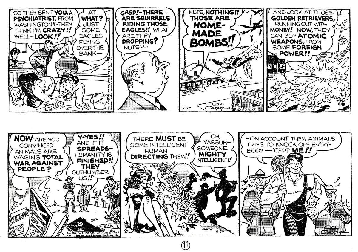 Hairy Green Eyeball 3: Al Capp's Li'l Abner meets Wolf Gal in Wolf ...