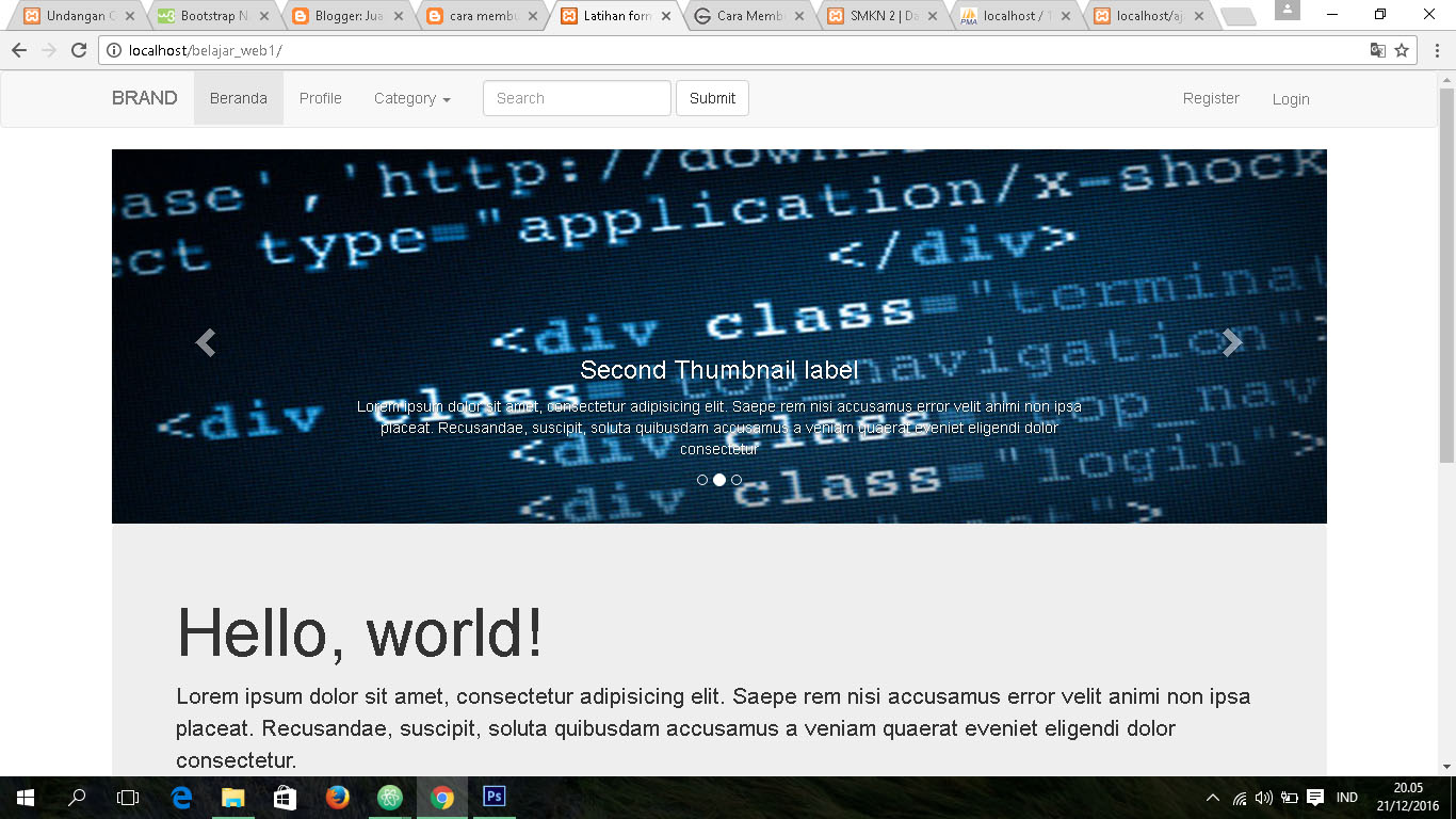 Cara Membuat Layout Di Bootstrap Kelasxii