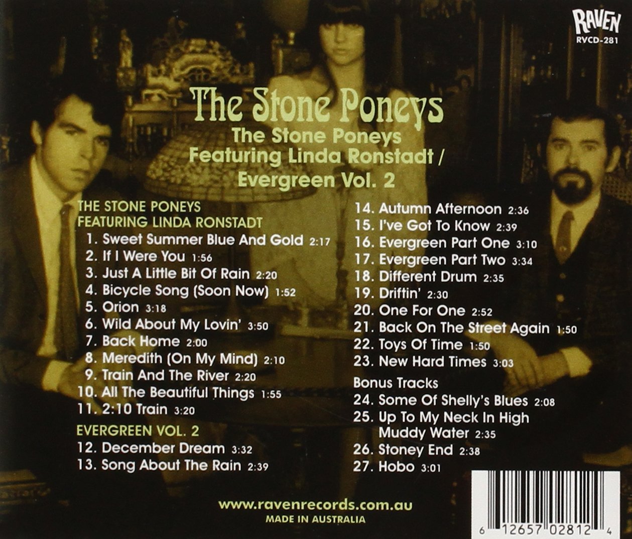 ENTRE MUSICA: THE STONE PONEYS - Featuring Linda Ronstad + Evergreen Vol. 2