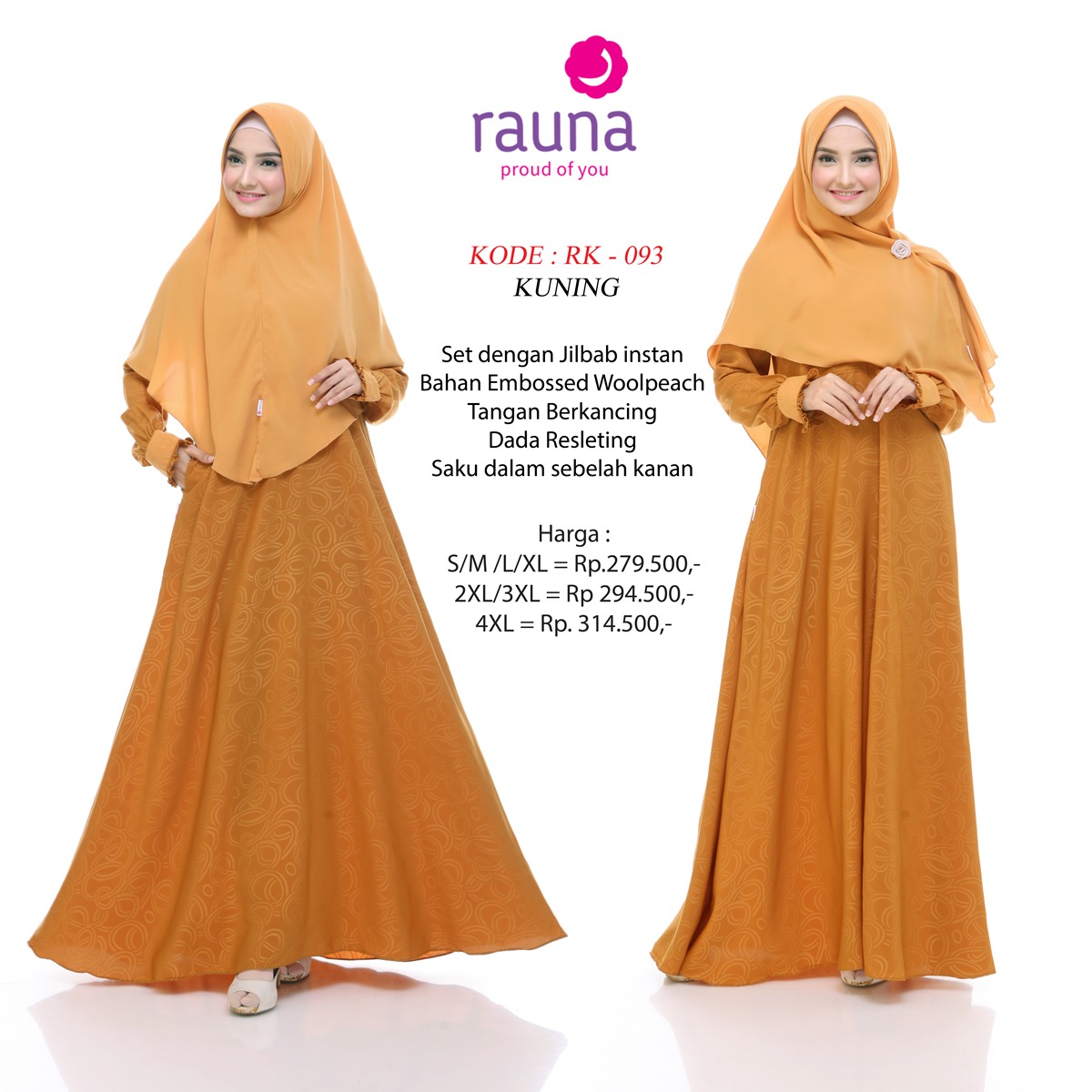KOLEKSI GAMIS RAUNA TERBARU RK 092,093,094