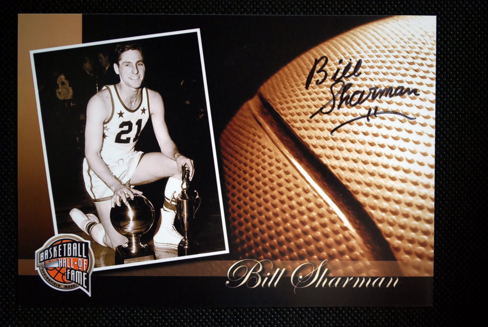 Mark's TTM Autograph Collection: Bill Sharman