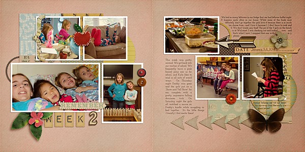 Daily Life - Week 2 & FREE Journal Card 2 / Scrapping with Liz