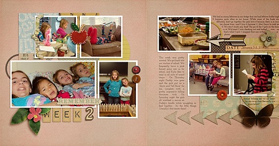 Daily Life - Week 2 & FREE Journal Card 2 / Scrapping with Liz