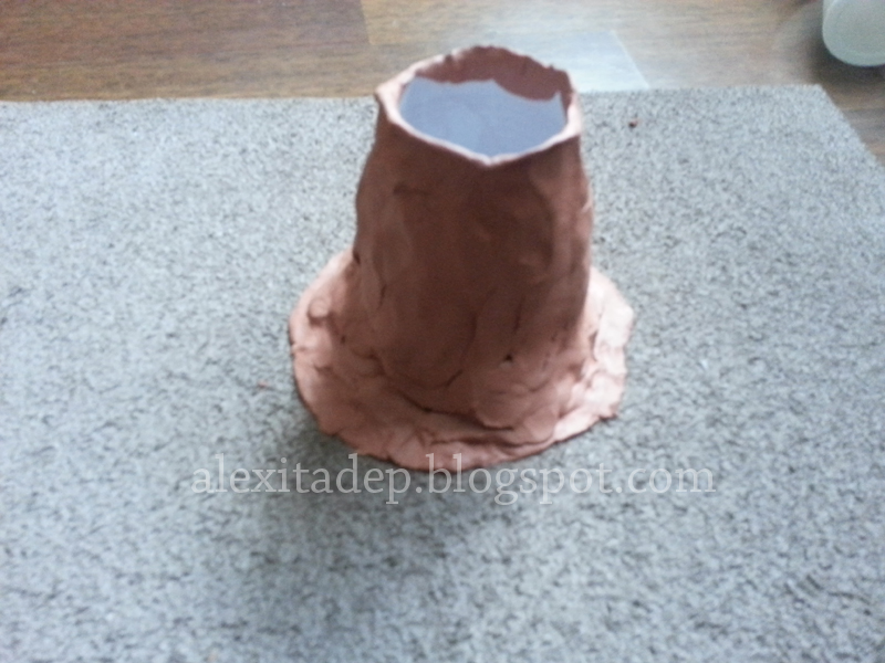 Alexitadep "Manualidades": Como hacer un Volcan para Experimento ...