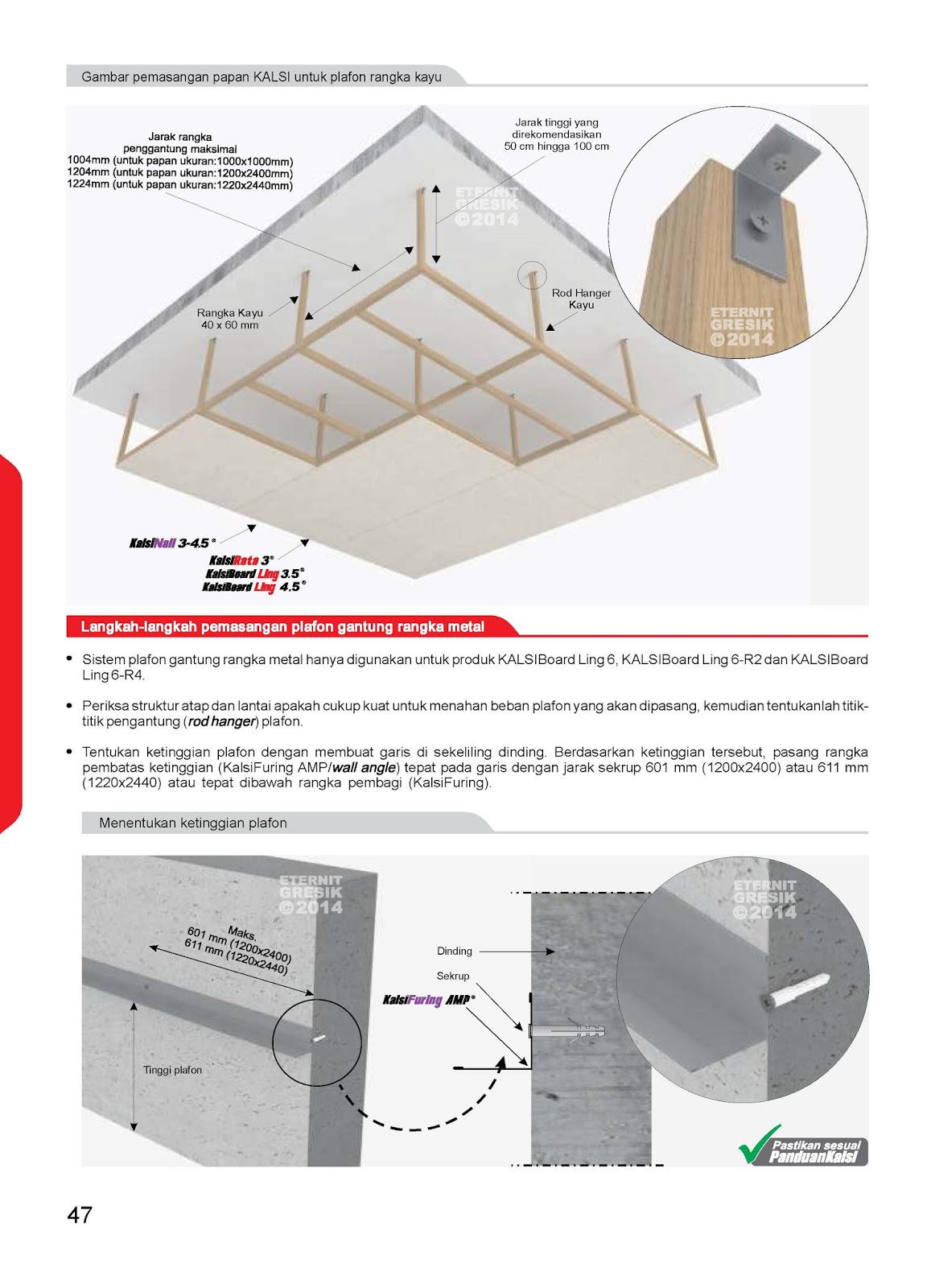 Cara dan aturan pemasangan kalsiboard, kalsifloor, kalsiclad ...