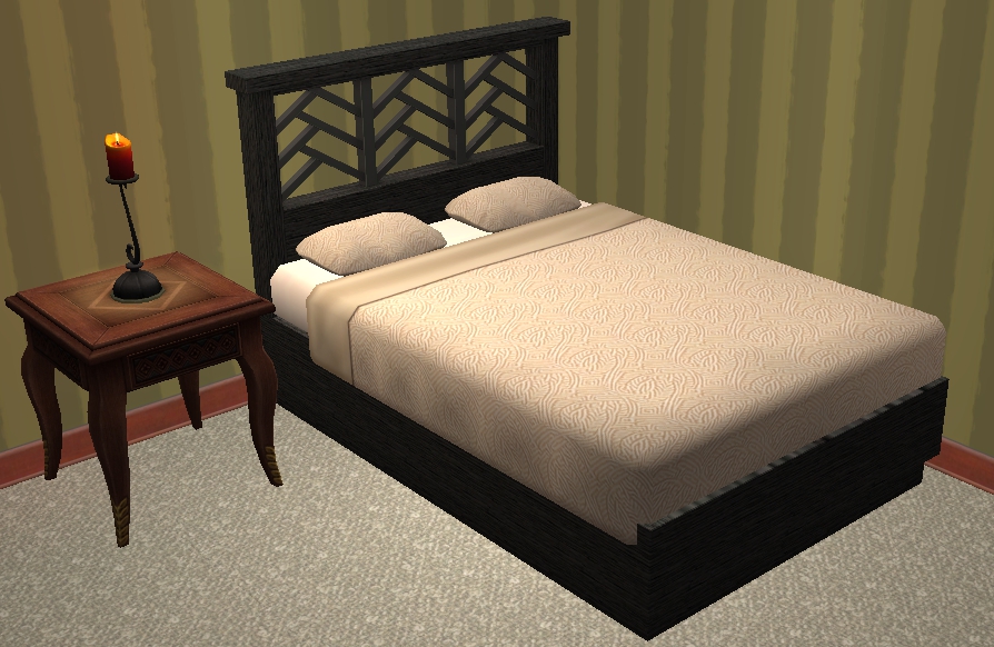 TheNinthWaveSims: The Sims 2 - TS3 Island Paradise Double Bed for TS2