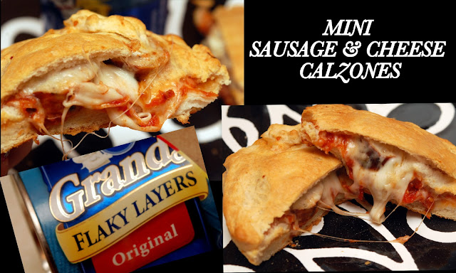 MINI SAUSAGE & CHEESE CALZONES - Hugs and Cookies XOXO