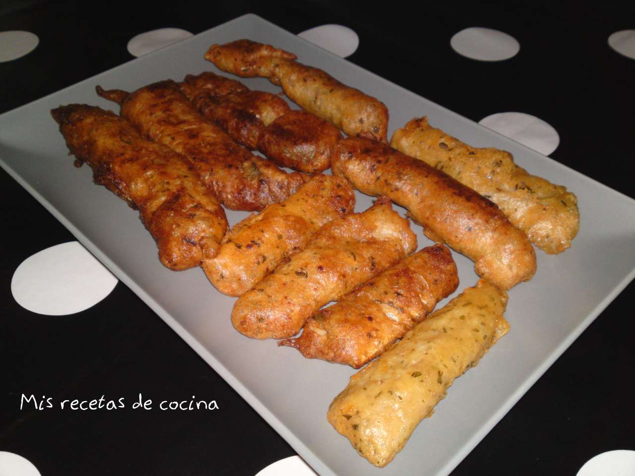 Mis recetas de cocina|FSR: Zepelines de sardina y gambas rebozadas