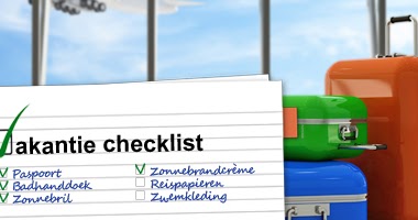 Vrije tijd, evenementen en vakanties: Een handige vakantie checklist ...