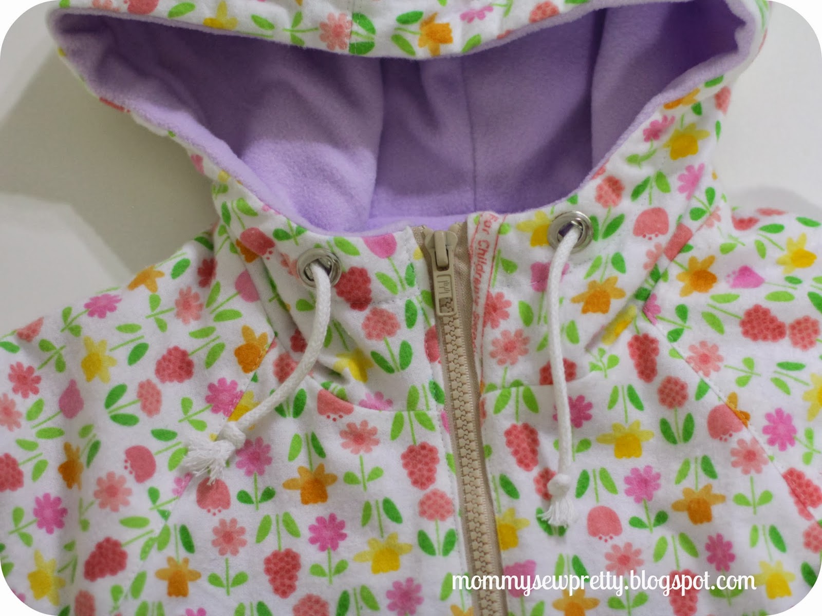 mommy sew pretty: Drawstring Flannel Hoodie