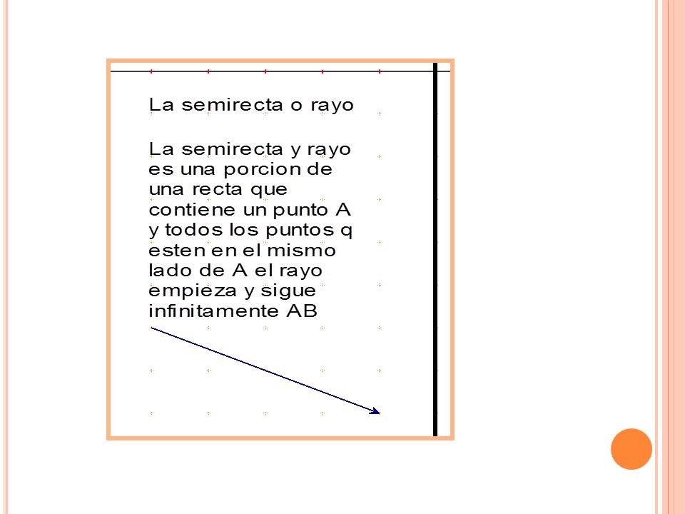 "Mi Portafolio Virtual": La Semirecta o Rayo
