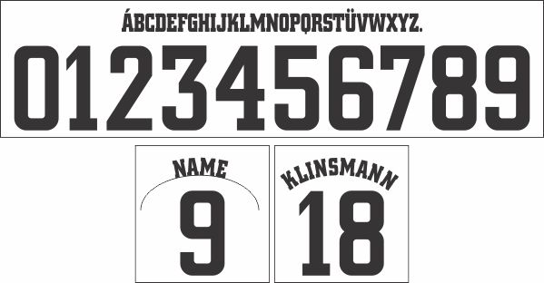 Germany 1998 font