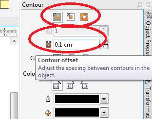 Membuat Outline Dengan Contour Tool Pada Corel Draw - DESAIN TEKNO