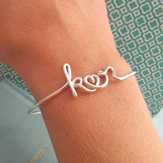 Personalized Wire Name Jewelry by LalaDesignStudio / The Beading Gem