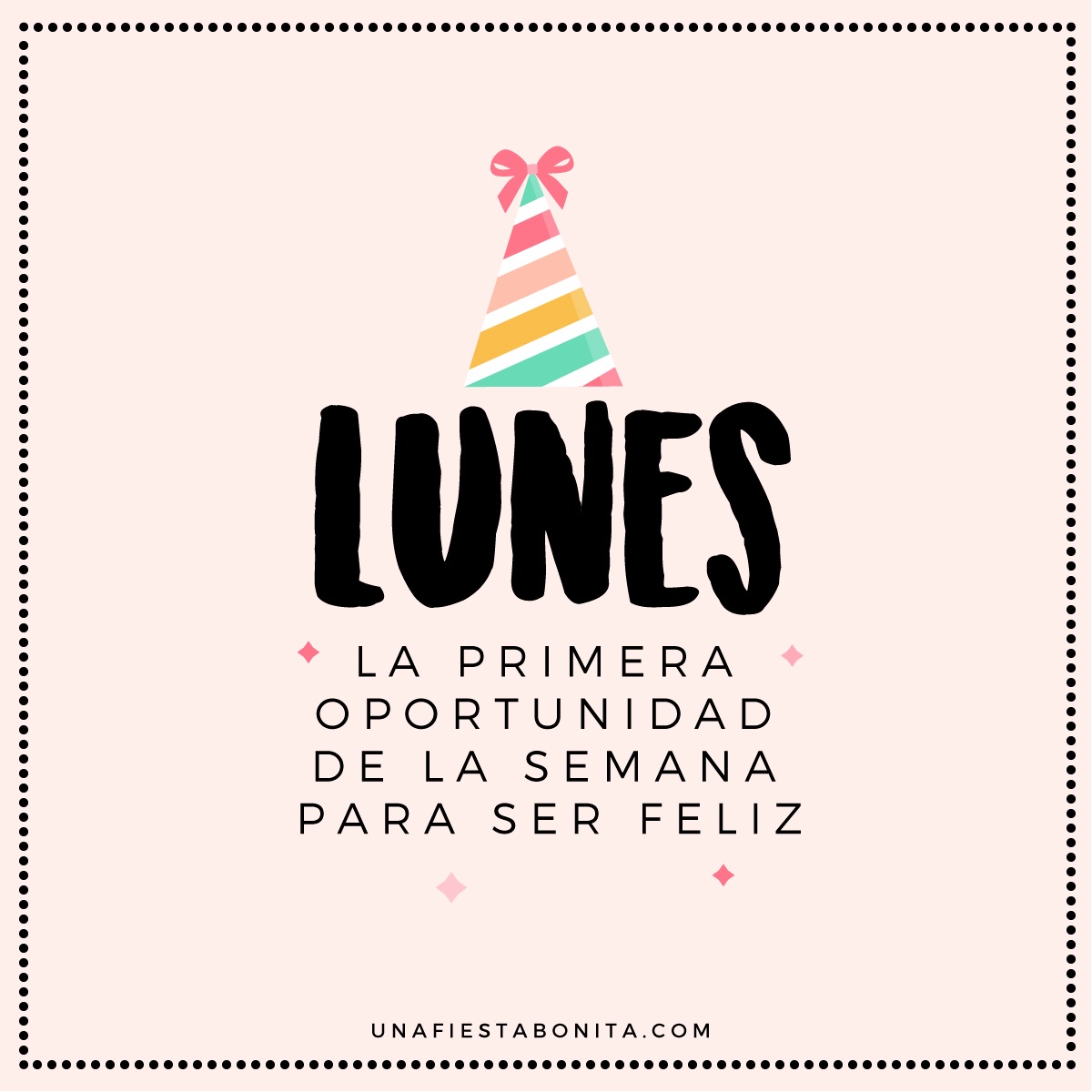 Cartelitos bonitos para los dias lunes - Mi diamante azul