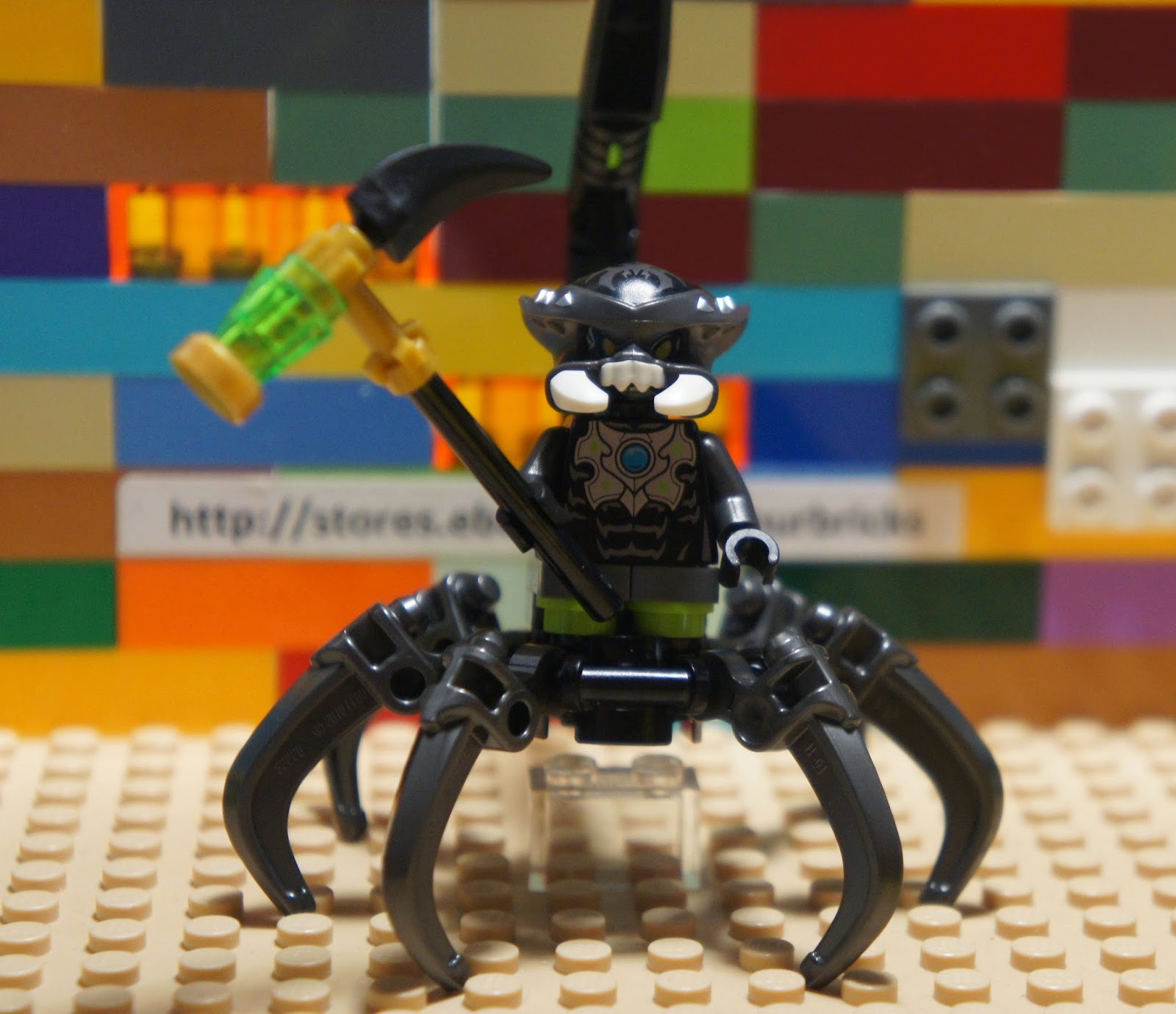 LEGO LOC064 SCUTTER Minifigure Scorpion Tribe Legends of Chima + Mask ...