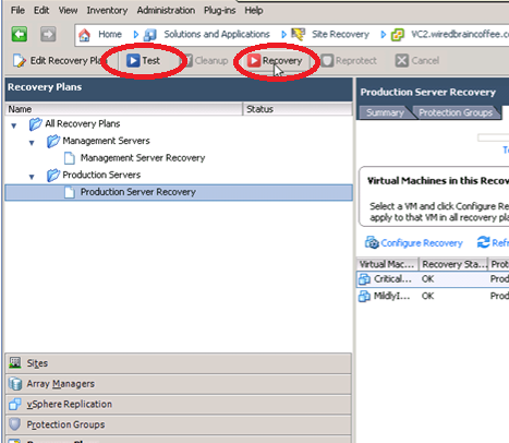 vXpress: VMware Site Recovery Manager - Accessing Test Network during ...